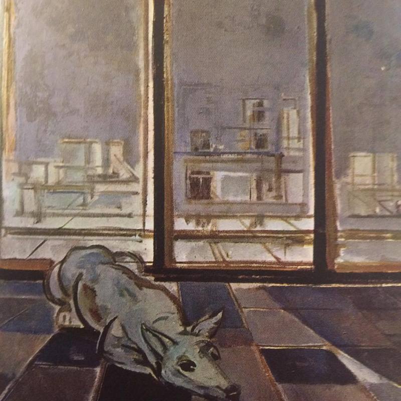 Dog on terrace - Josef Floch | W&K Galerie